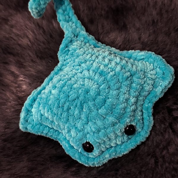 No Sew Stingray and Manta Ray Animal Crochet Pattern Amigurumi Pattern ...