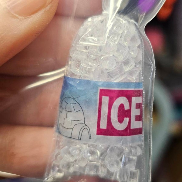 Miniature Bag of Ice,1:12 Scale Dollhouse Ice,miniature Picnic ...