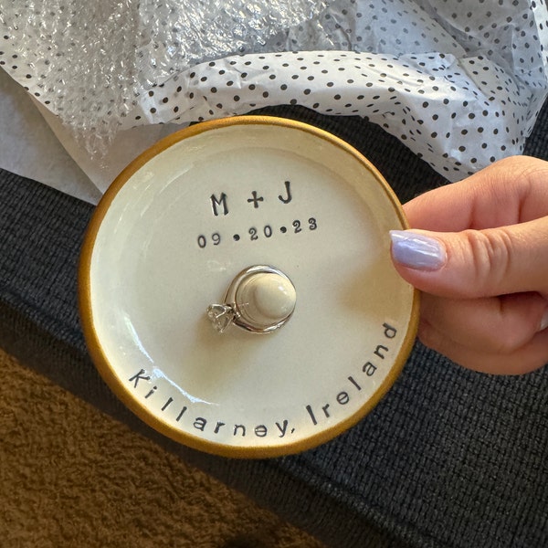 Ring Holder, Personalized Wedding Gift, Engagement Gift Couples ...