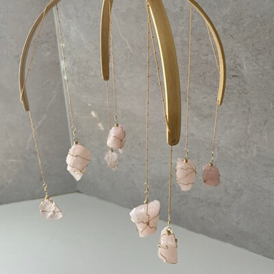 Crystal Baby Mobile Custom Crystal Hanging Organic Nursery & Room Decor ...