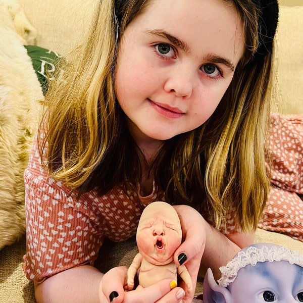 Solid Silicone Eggy Baby~fantasy Baby~cute Creature ~blank or Painted ...