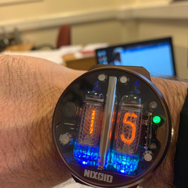 Nixie Tube Wrist Watch Wristwatch Clock Tubes IV-16 Futuristic Numitron ...