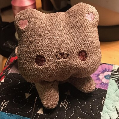 ITH in the Hoop Plush Pattern Valentine Love Bear Embroidery Machine ...