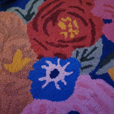 Hand Tuft Rug, Designer Irregular Tuft Rug, Custom Tuft Rug, Woolen ...