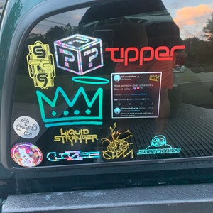 Tipper Decal / Sticker Tipper Car Decal Tipper Bumper Sticker Edm Car ...