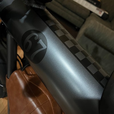 Vintage Cafe Racer Custom Made Tank Numbers Motorcycle Stickers Rat ...