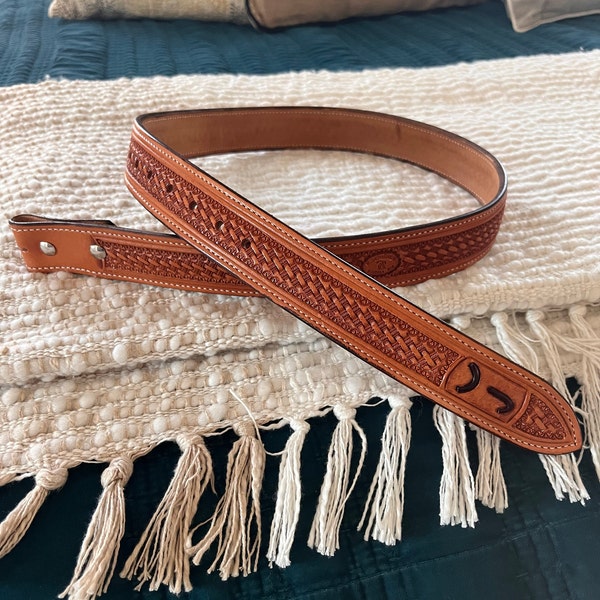 Basket Stamp Belt With Brand or Initials - Etsy