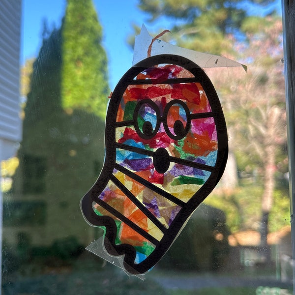 12+ Halloween Party Favors, Pumpkin Frankenstein Ghost Suncatcher Arts ...