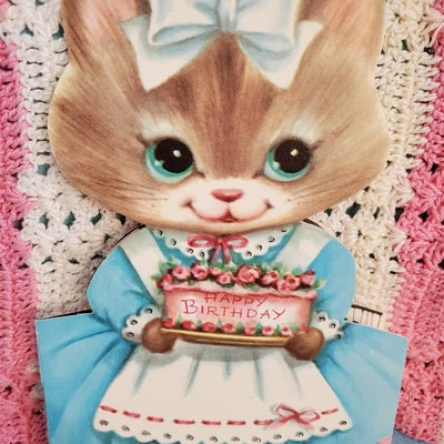 Vintage Mouse Standing on Cheese Valentine Greeting Card - Etsy