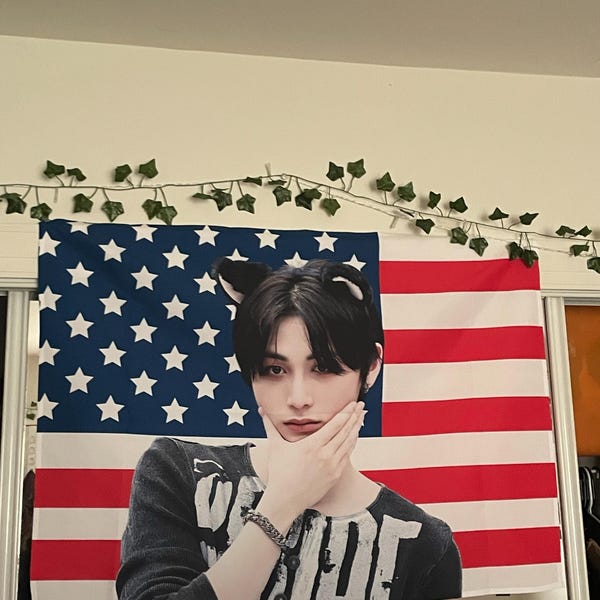 Twice Sana Stunning Visuals American Flag, Sana American Tapestry, Sana ...