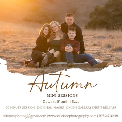 Fall Mini Session Template Autumn Mini Session Template - Etsy