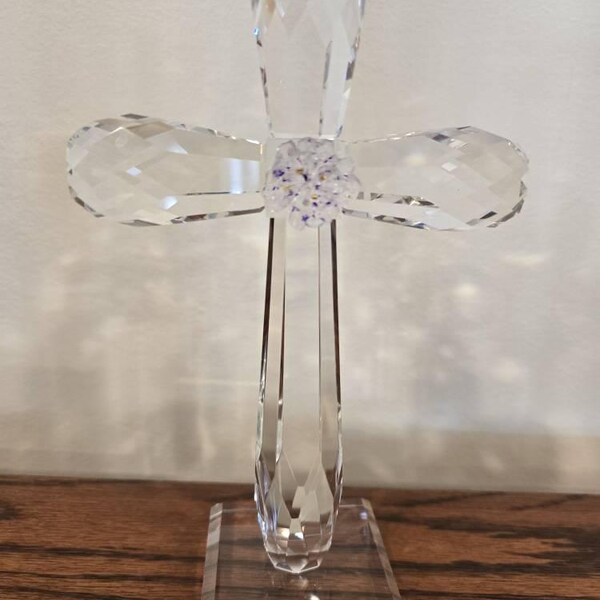 Handmade Crystal Glass Cross, Holy Cross Religious Decoration, Cross ...