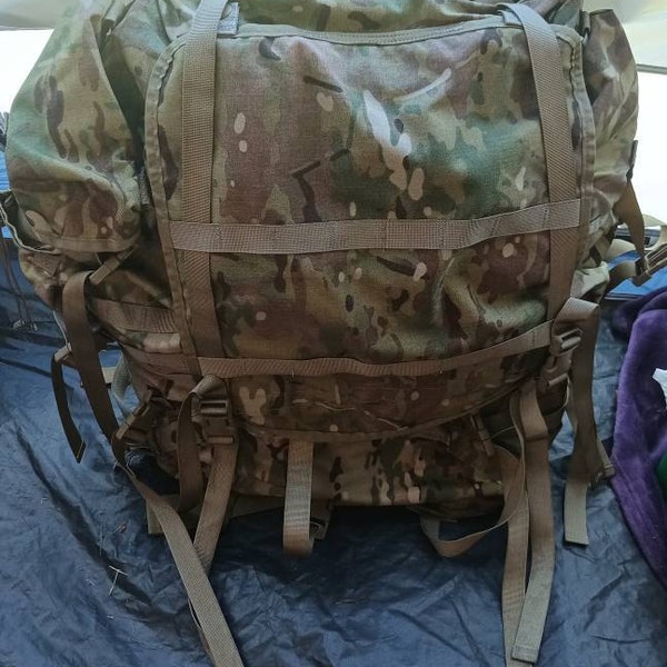 Molle II US Army Fighting Load Carrier FLC Tactical Vest W/ 9 Pouches ...