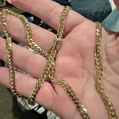 10K Real SOLID Gold Chain Bracelet Gold Bracelet 1.6mm - Etsy