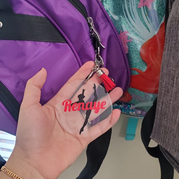 Personalized Dancer Keychains - Dance Team Cheer Squad Gift - 1 Acrylic ...