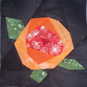 Rose Foundation Paper Piecing Pattern - Etsy