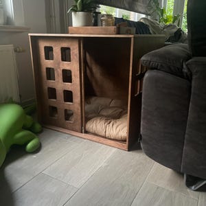 Bungalo Dog House, Puppy Crate House, Modern Dog House, Dog Bed, Wooden ...