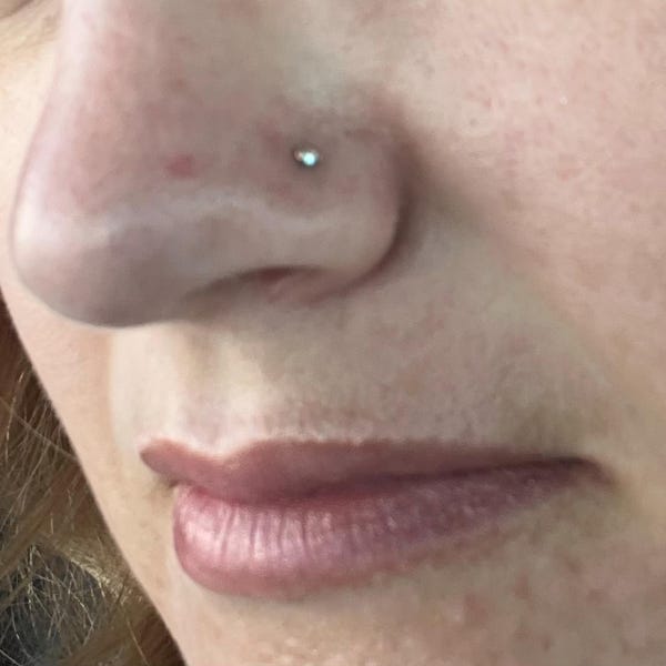 Clitoral Clitorial Clit Hood Bar VCH Vertical Stainless Steel Double Hoops Balls Dangle Barbell ...