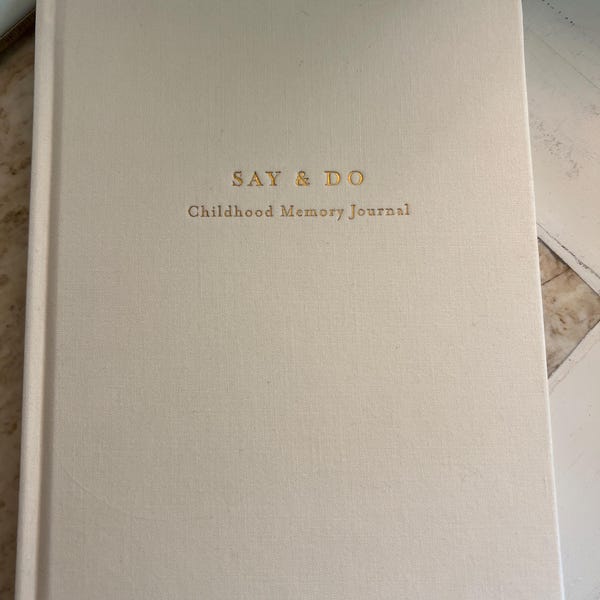 Say & Do Childhood Memory Journal | Baby Memory Book | Funny Things My ...