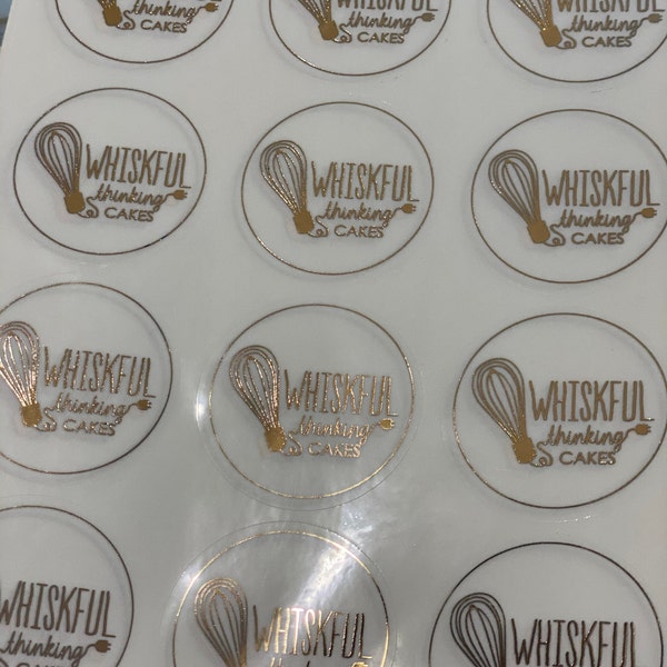 Real Foil Round Stickers, Personalized Round Labels, Perfect for ...
