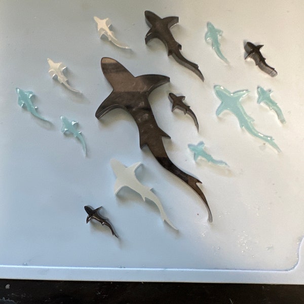 Shark Pallet Mold, Resin Mold, Mold, Craft Mold, Tiger Shark Mold ...