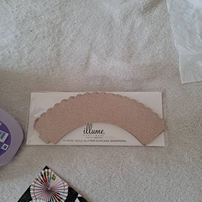 Rose Gold Glitter Cupcake Wrappers - Etsy