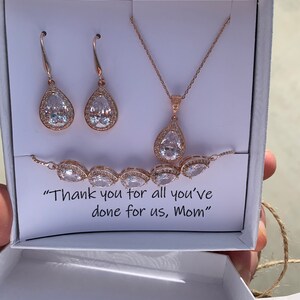 Mother of the Bride Gift Box. Mother of the Bride Necklace Gift Box ...