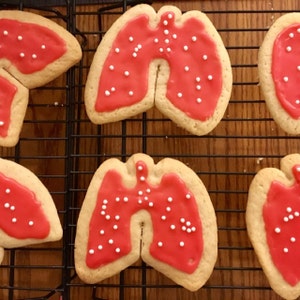 Anatomical Lungs Cookie Cutter, 3.75 X 3.5 Medical Cookie Cutter, Lung ...