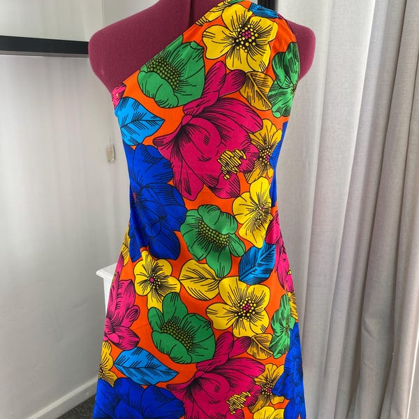 One Shoulder Mini Dress Pattern + Video Tutorial | Asymmetrical Dress ...