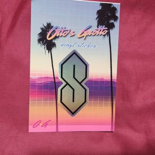 90s Sticker Holographic Cool S, Stussy S, Super S, Universal S, Pointy ...