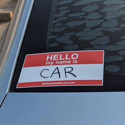 Funny Weird Gen Z Bumper Sticker, a Witch Turned Me Into a Car, 7.5 X 3 ...