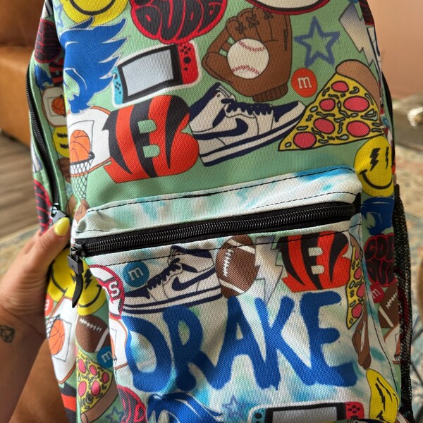 Camp Backpack All Summer Camps Add Your Favorites Custom Personalized ...