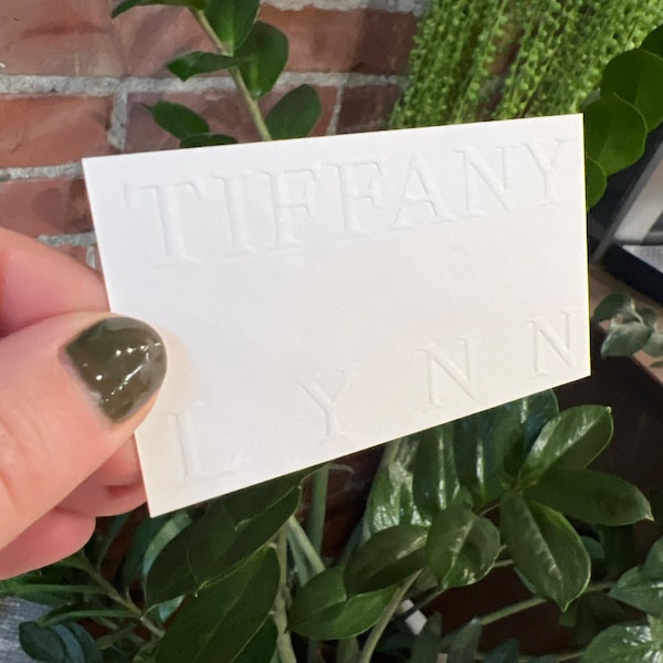 Custom Embossed Sticker, Blind Raised Embossing, Personalized Logo ...