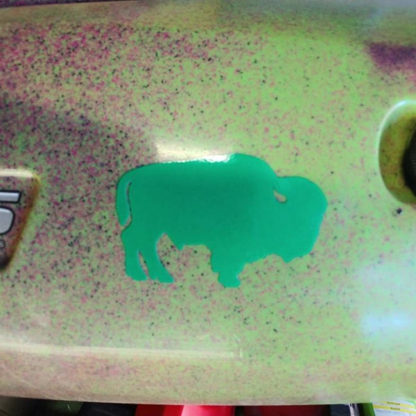 Little Buffalo Vinyl Decal, Small Bison Laptop Sticker, Wild West ...