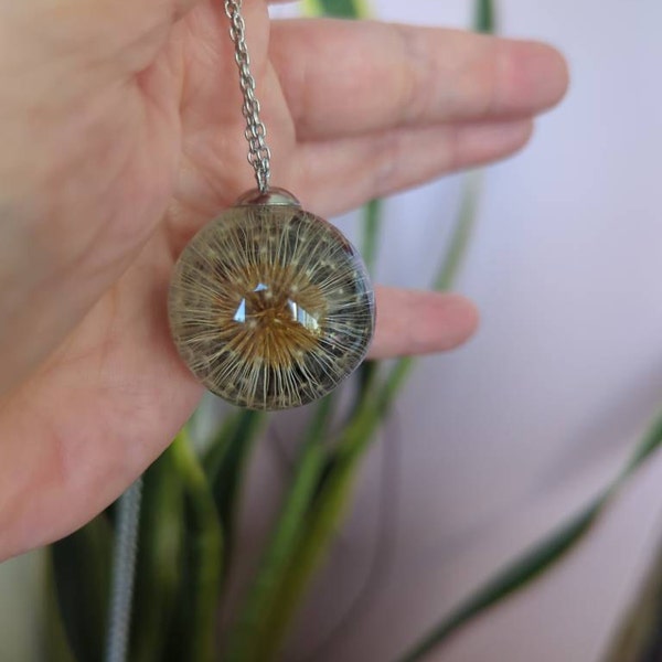Mushroom Necklace Resin Necklace, Terrarium Necklace Pendant, Dried ...