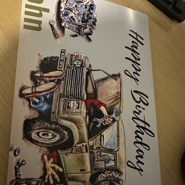 Personalized Chevy Pick up Truck Birthday Card for Him, Personalized ...