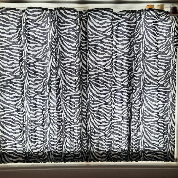 Zebra Print Curtain Set VARIOUS SIZES - Etsy