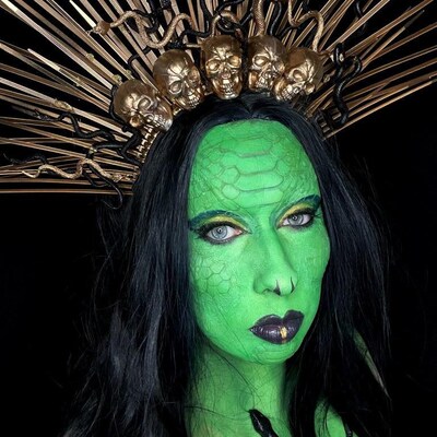 Snake Scales/reptile Forehead, Cheeks and Chin Prosthetic, SFX Makeup ...