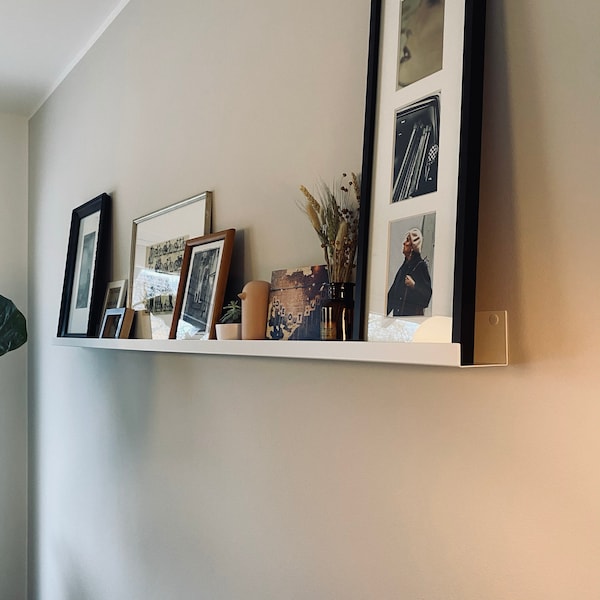 Up to 220 Cm Long Metal Picture Ledge, Photo Shelf, Picture Shelf ...
