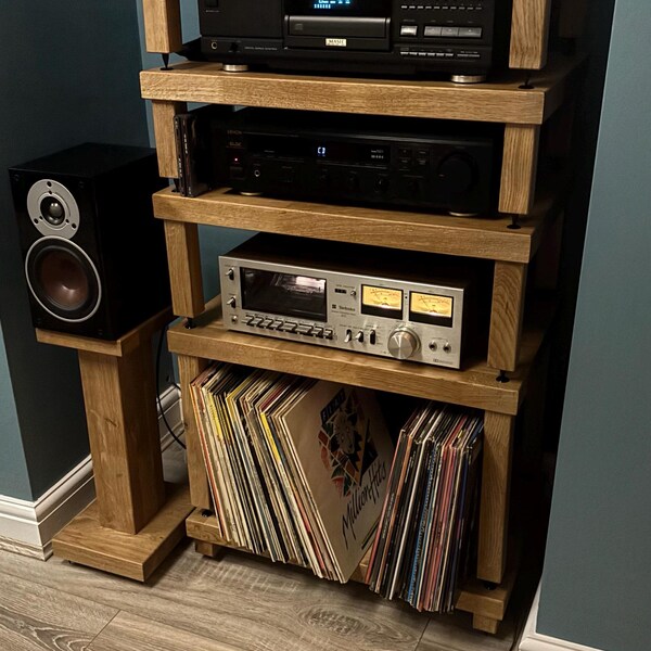 Bespoke Handmade Solid Oak Hi-fi Isolation Platform Plinth Speaker ...