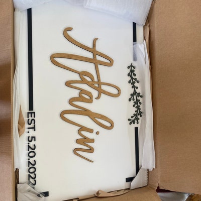 3D Name Sign 3D Wedding Welcome Sign Custom Wood Wedding Sign Unique ...