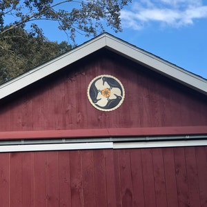 Compass Rose Moon Phase Hex Sign PA Dutch Style Promoting Clear ...