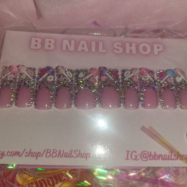 Candy French Bling Set - Etsy