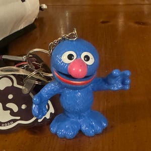 Sesame Street Yellow Big Bird Keychain Backpack Zipper Purse Chain 3 ...
