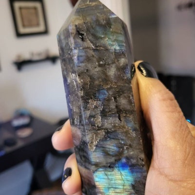 Large Labradorite Crystal Tower - Etsy