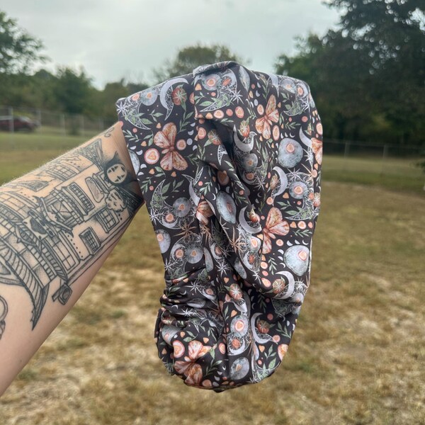 Neon Night With Jack-o-lanterns and Bats on Double Brushed Poly in a ...