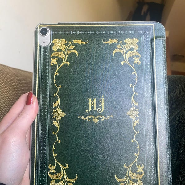 Book iPad Case Aesthetic Retro iPad 10.2 9th 9.7 Pro 11 10.5 12.9 Air 5 ...