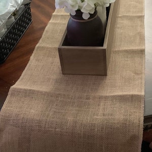 Monogram Letter Runner, Scroll Accent Runner,natural Burlap Table ...