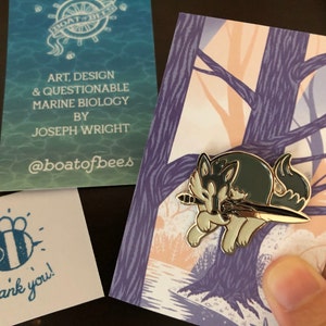 Rose Gold Fox Enamel Pin Badge - Etsy