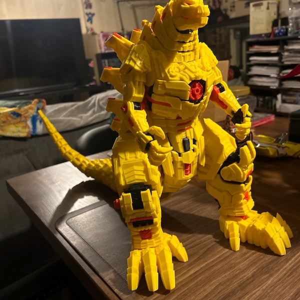 Mechagodzilla Articulated 3D Printed (USA) - Etsy